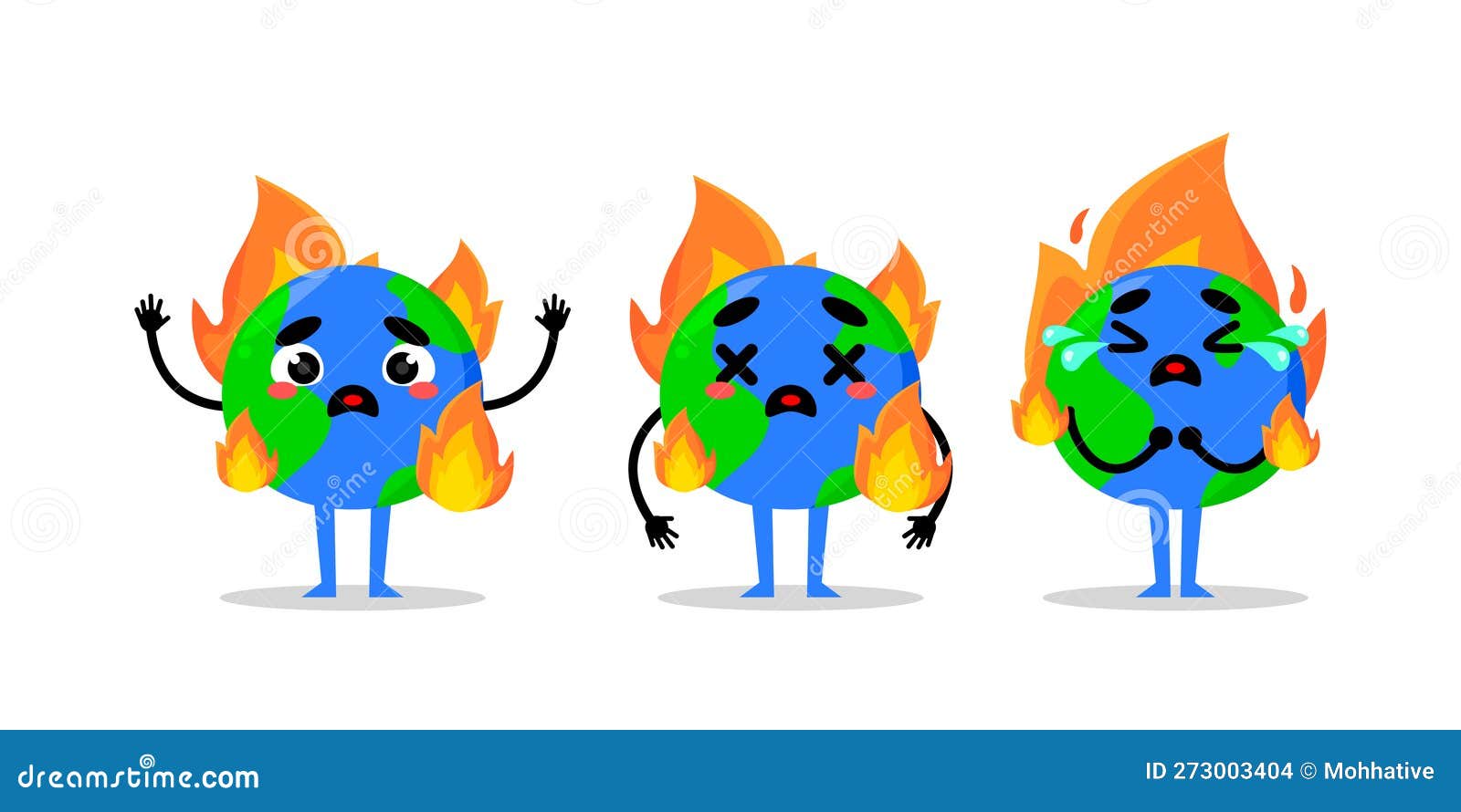 Angry Earth Cute Mascot Illustration. Mascot Illustration about Global ...