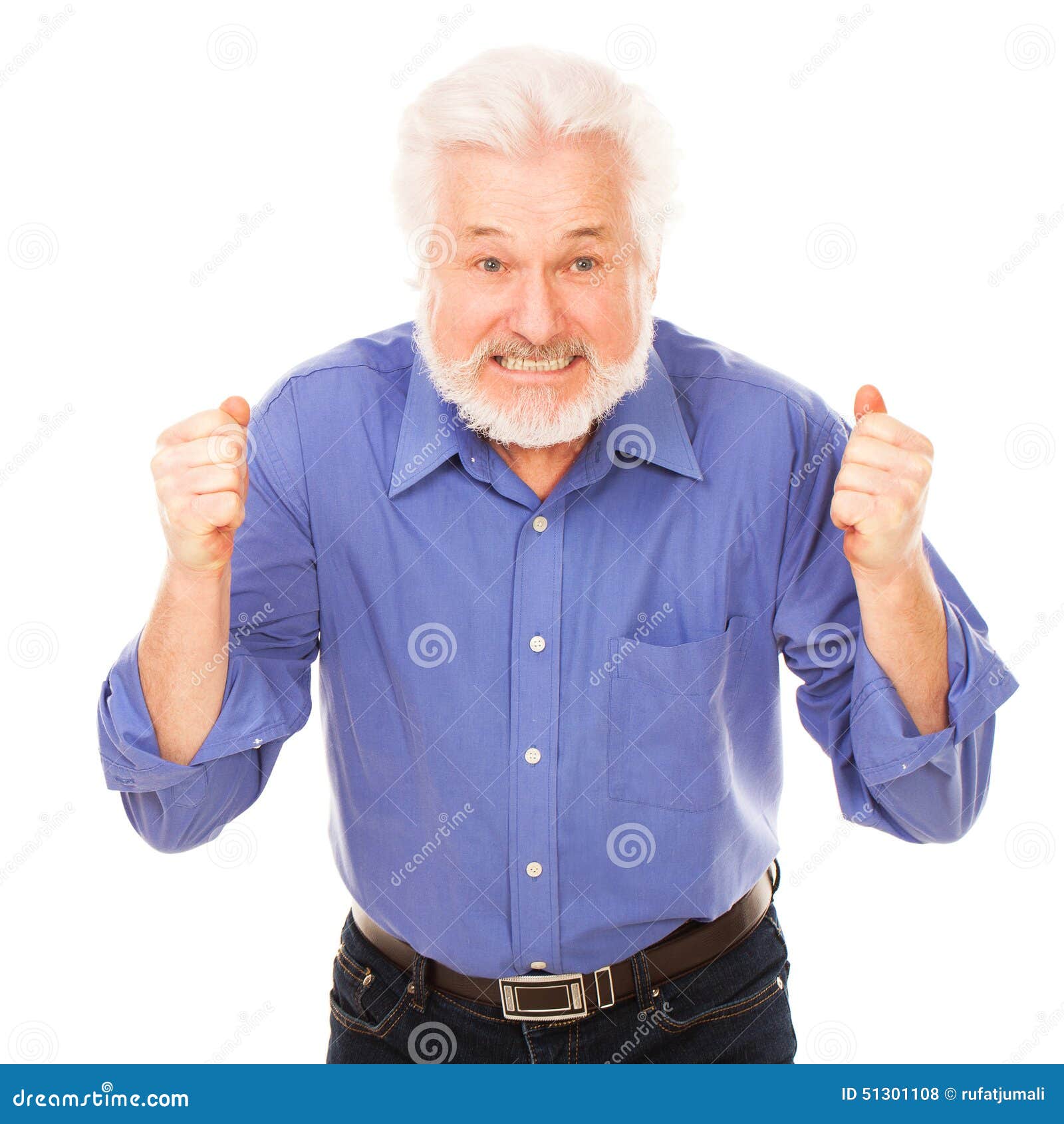Angry Elderly Man with Beard Stock Photo - Image of face, looking: 51301108