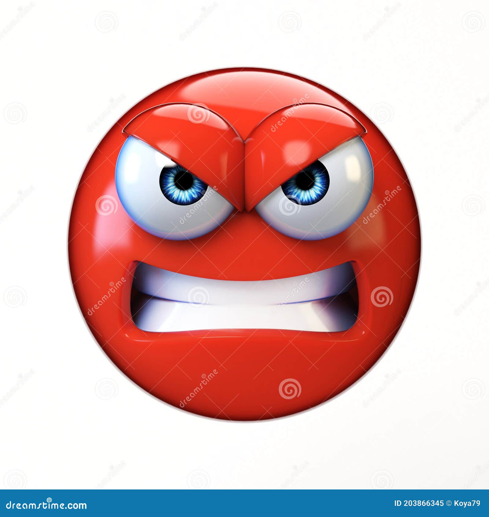 Angry Man And Emoji Symbol Vector Isolated. Person In Anger Royalty ...