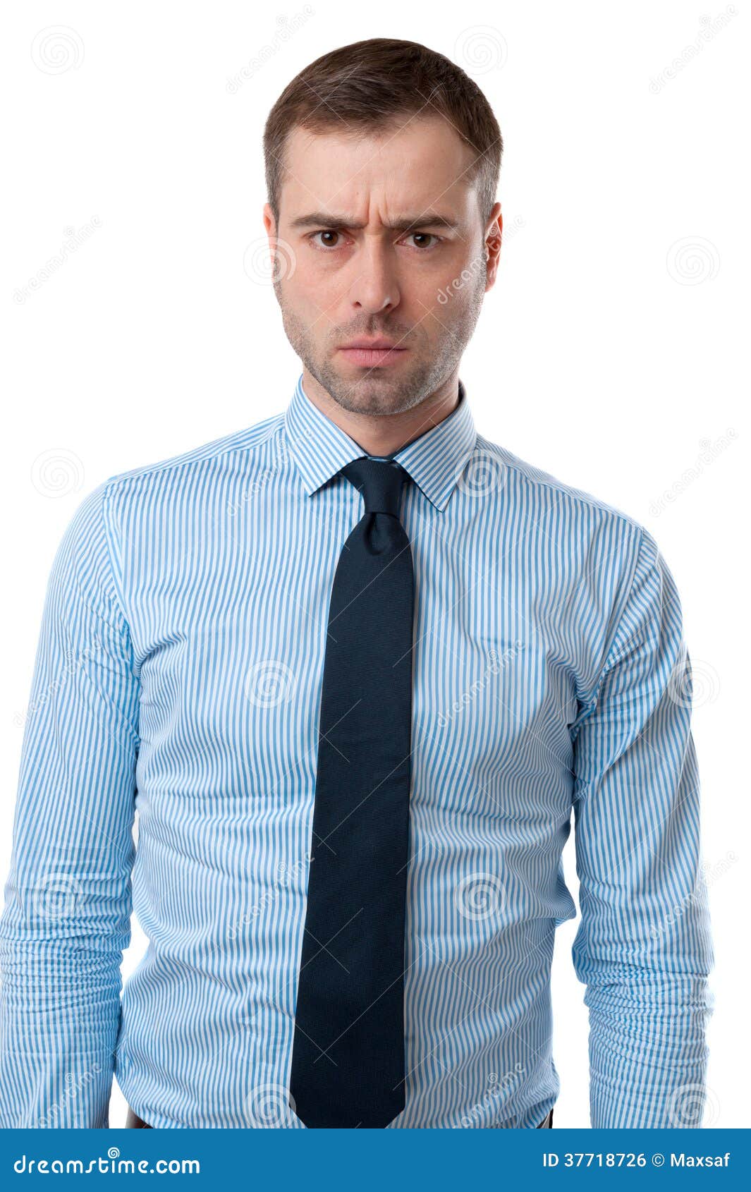Angry Emotion on Face of Business Man Stock Photo - Image of serious ...