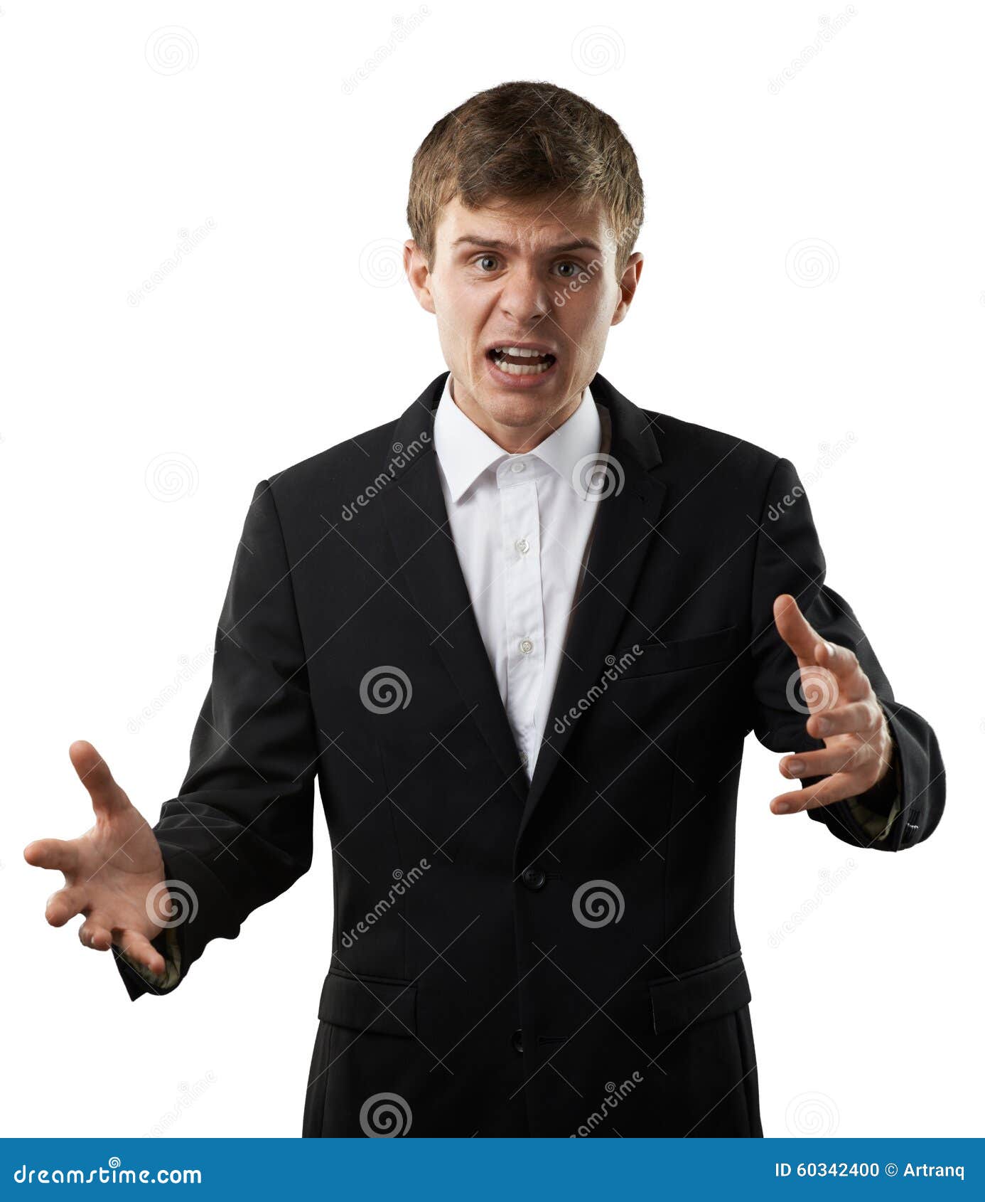 Angry Emotional Man is Furious Stock Photo - Image of emotion, angry ...