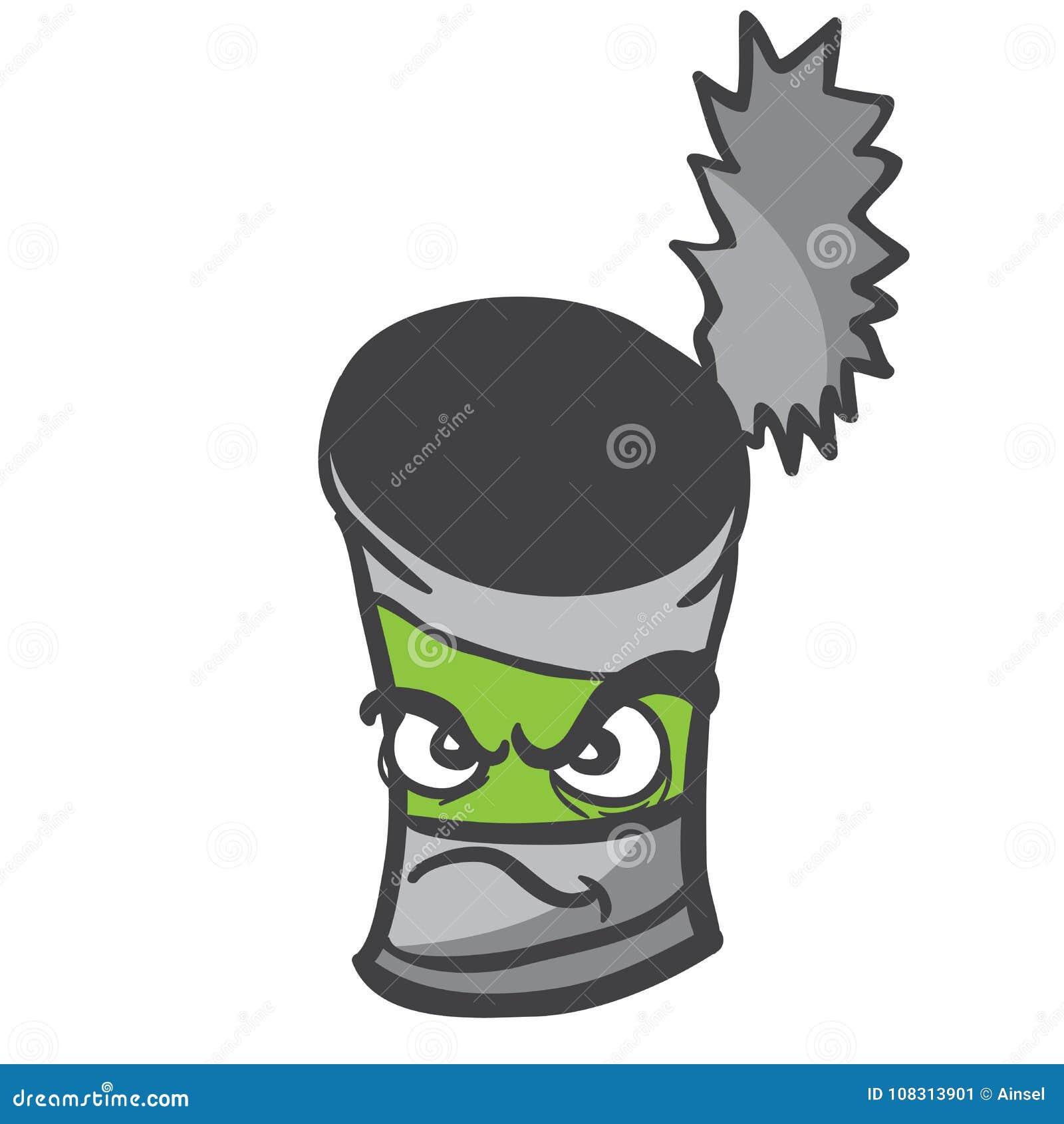 Angry empty can stock illustration. Illustration of canned - 108313901