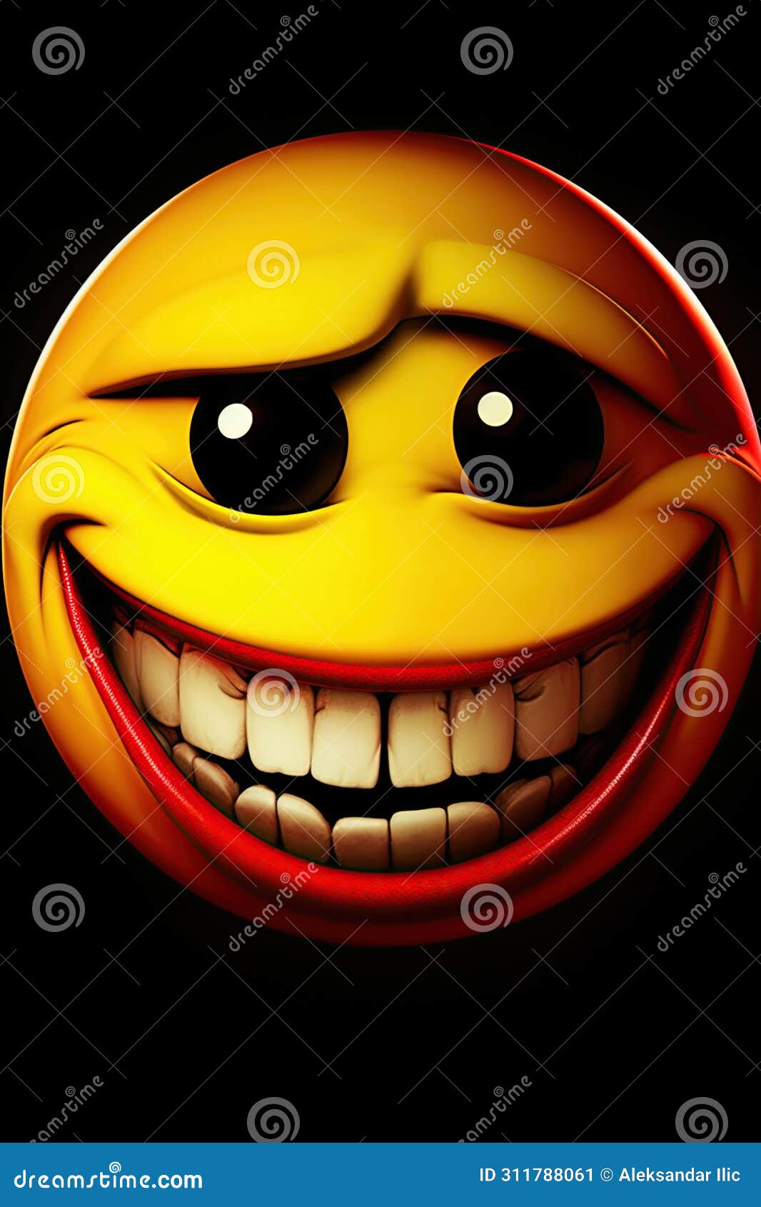 Angry Evil Emoji Face. Ai Generative Stock Image - Image of dangerous ...