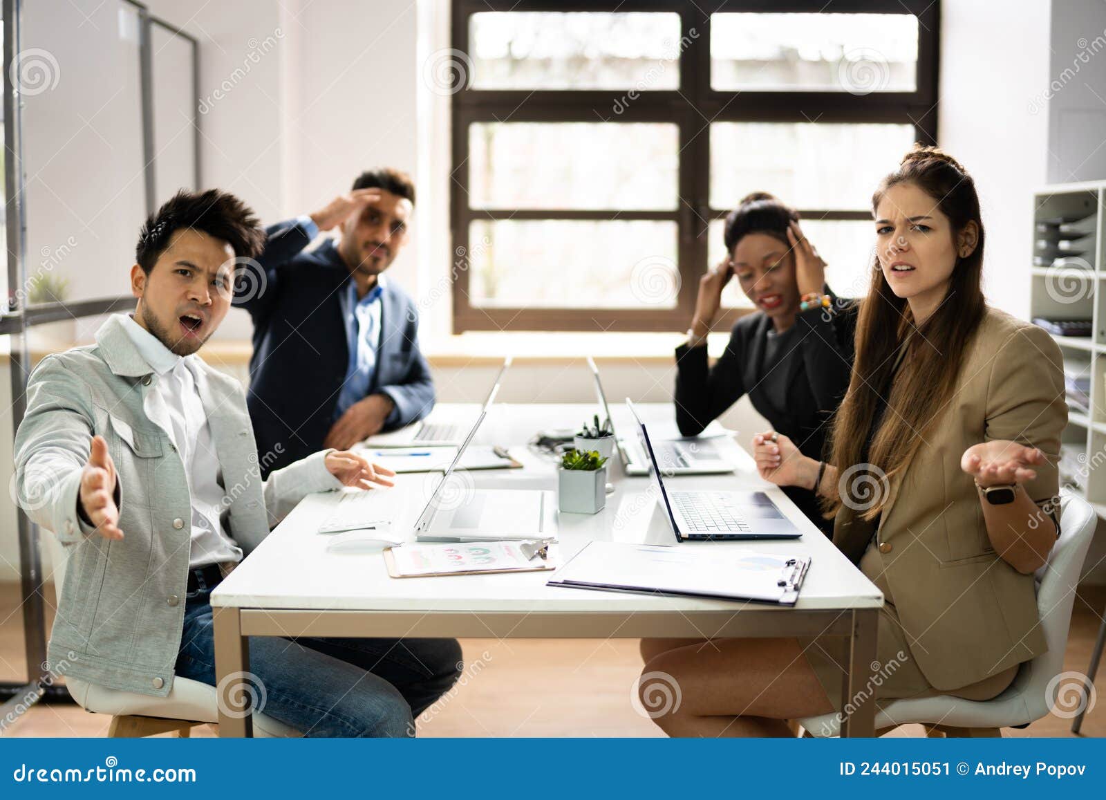 Angry Executives at Workplace Complaining Stock Image - Image of ...