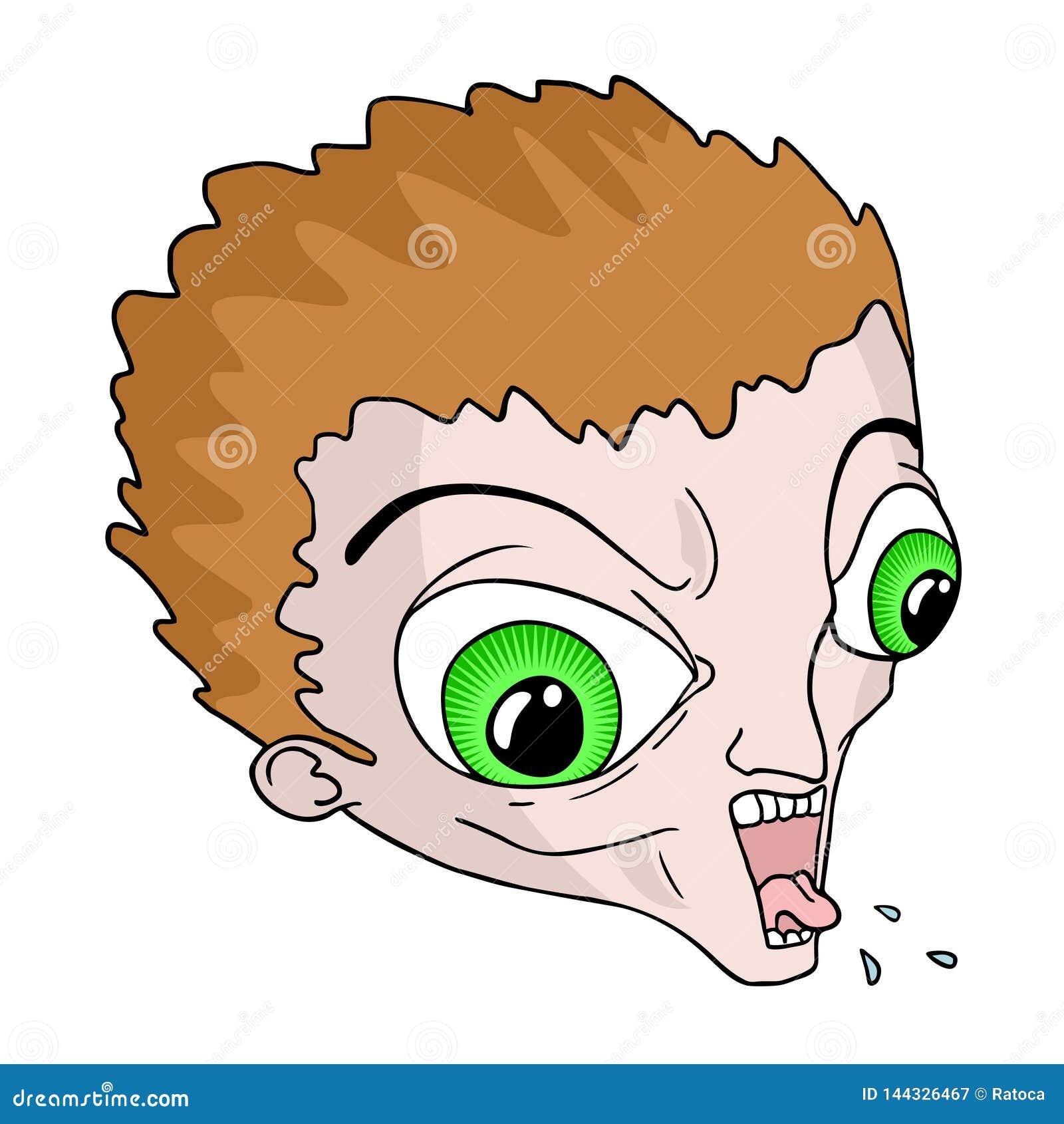Angry Expression Illustration Stock Vector - Illustration of emotion ...