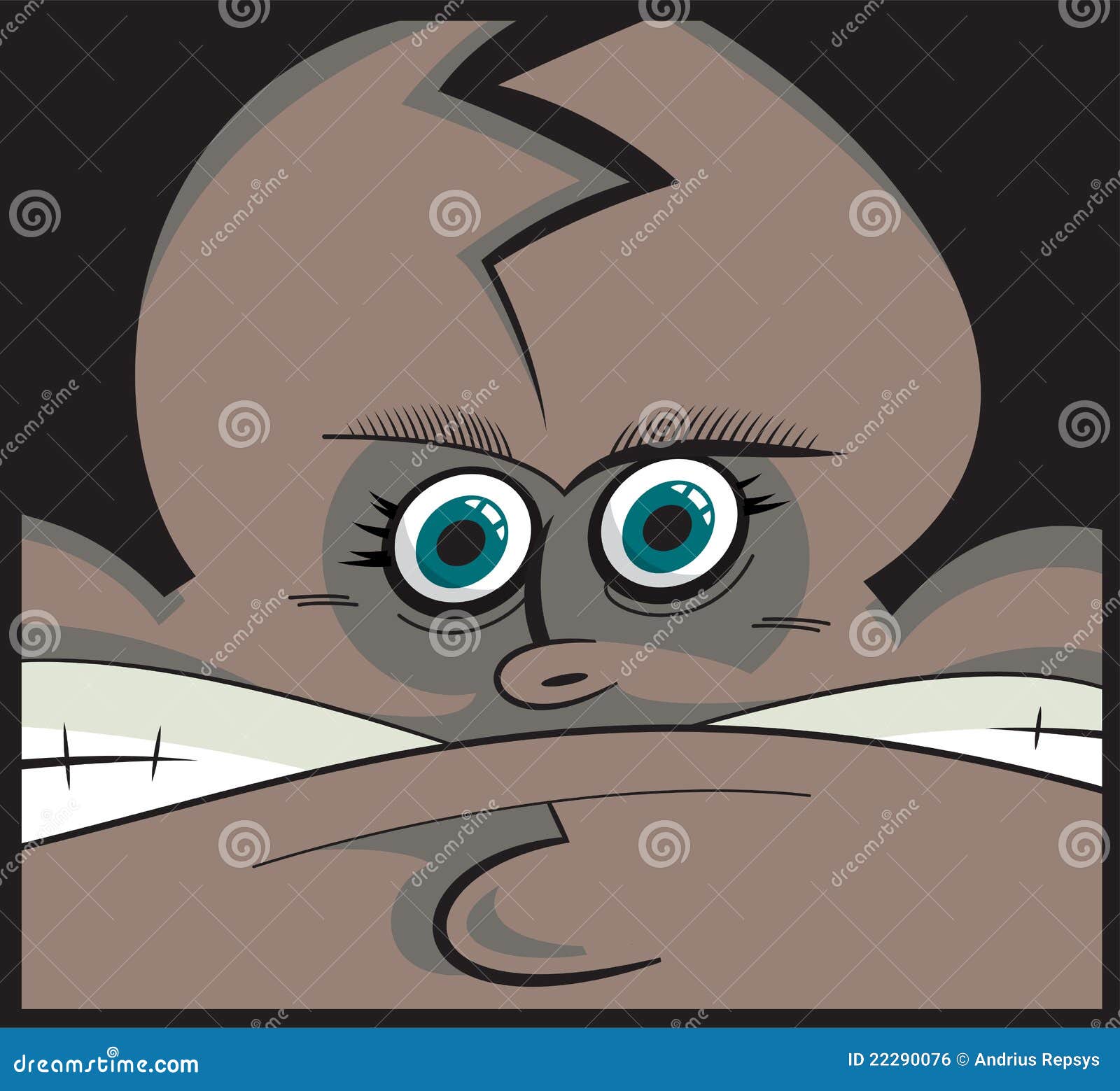 Angry face stock vector. Illustration of head, face, unfriendly - 22290076