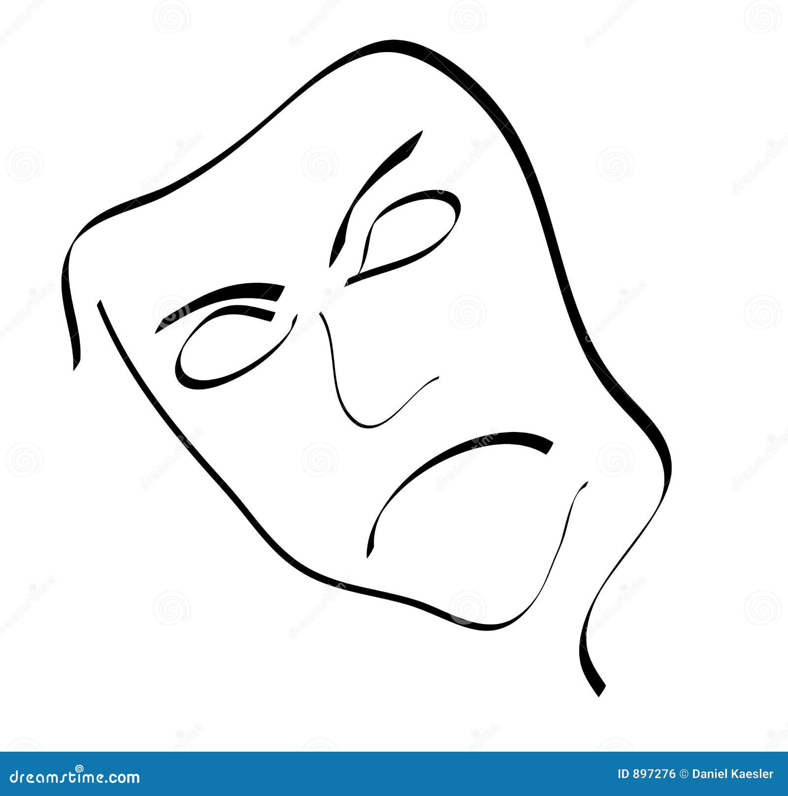 Angry Face Emoji Line Icon Vector Illustration | CartoonDealer.com ...