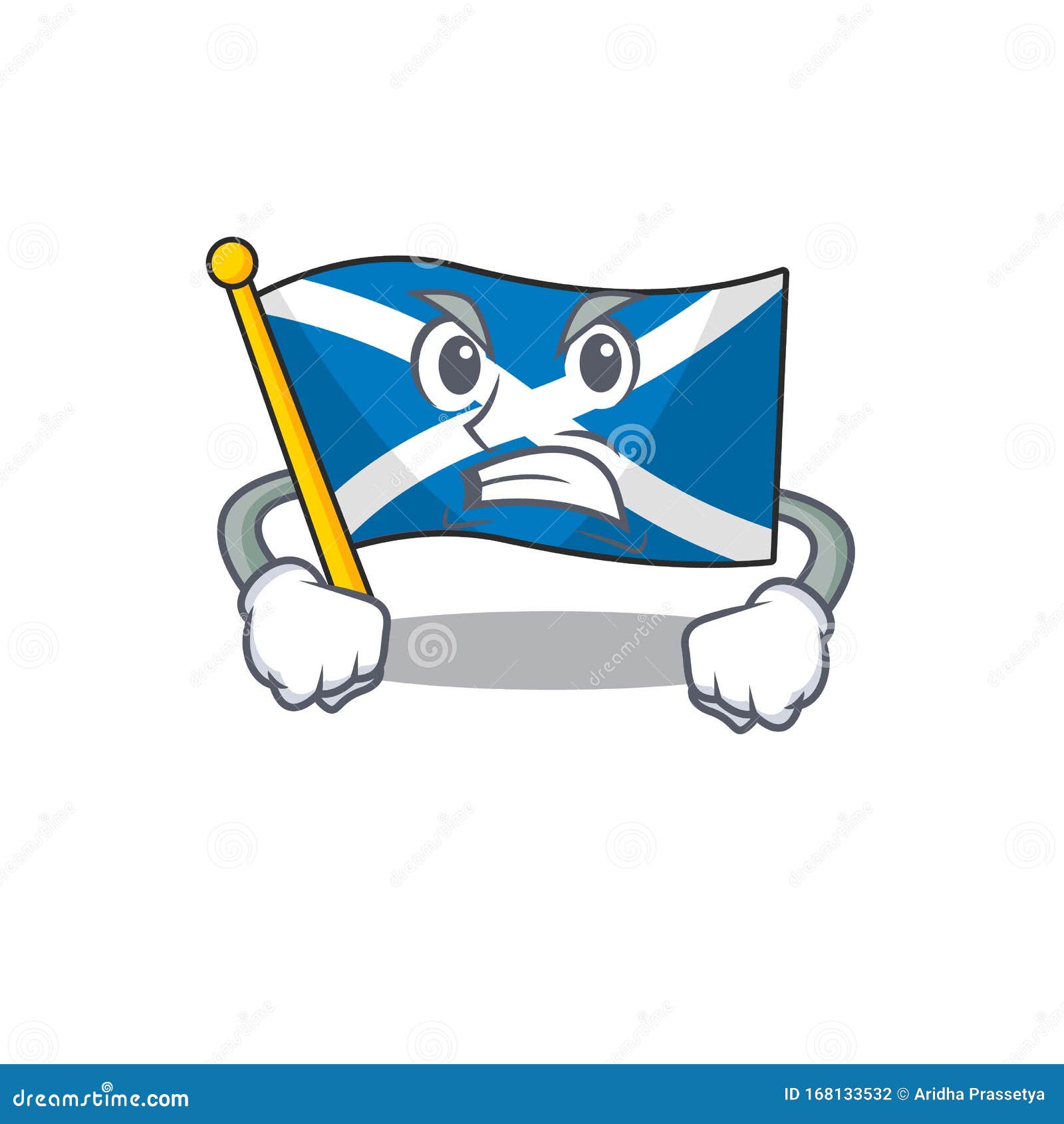 Scotland Man Character Traditional Clothing Vector Illustration ...