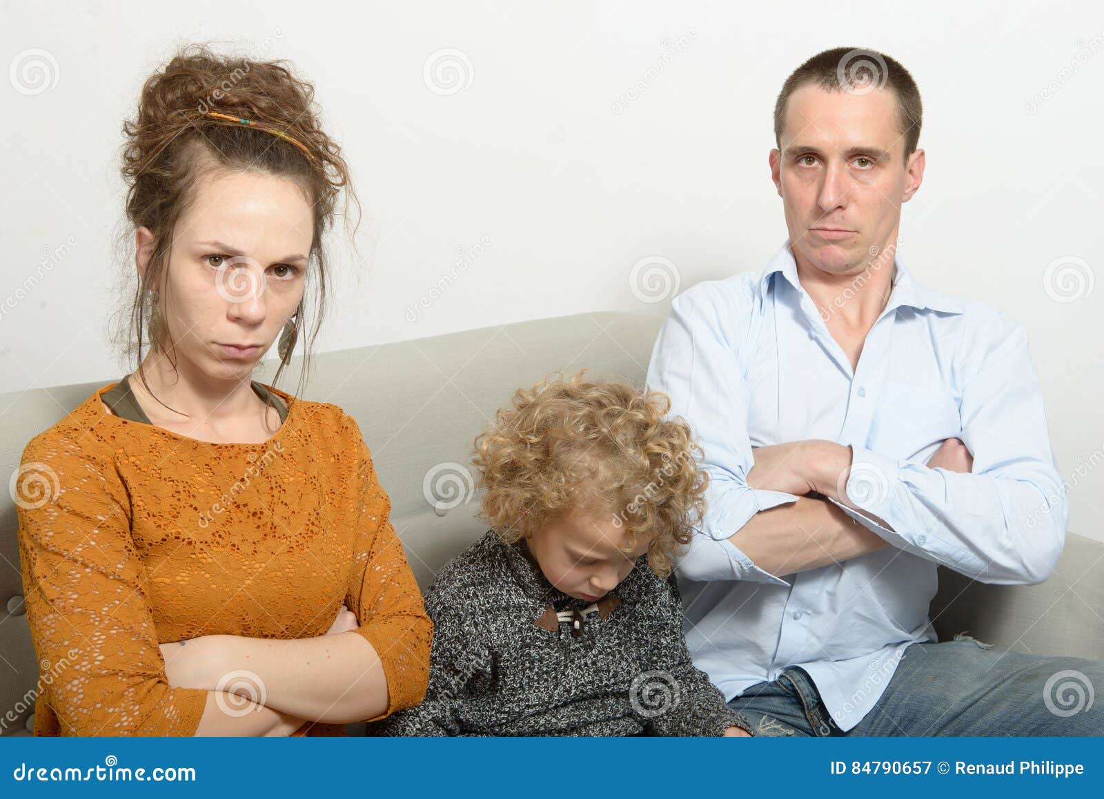 Angry Family, Mother, Father And Son Stock Image | CartoonDealer.com ...