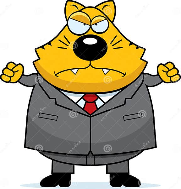 Angry Fat Cat stock vector. Illustration of angry, animal - 14613781