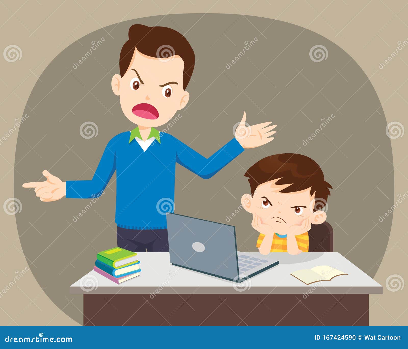 Angry Homework Stock Illustrations – 96 Angry Homework Stock ...