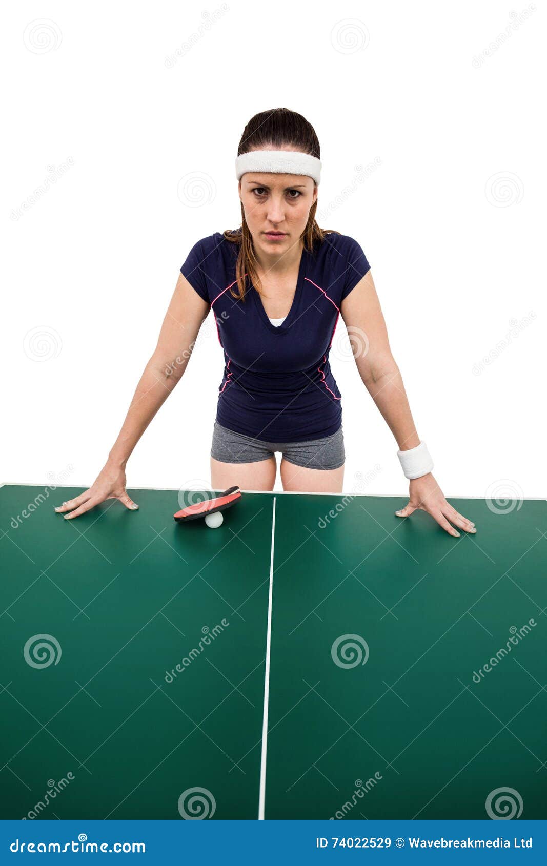 Angry Female Athlete Leaning Hard Table Stock Photos - Free & Royalty ...
