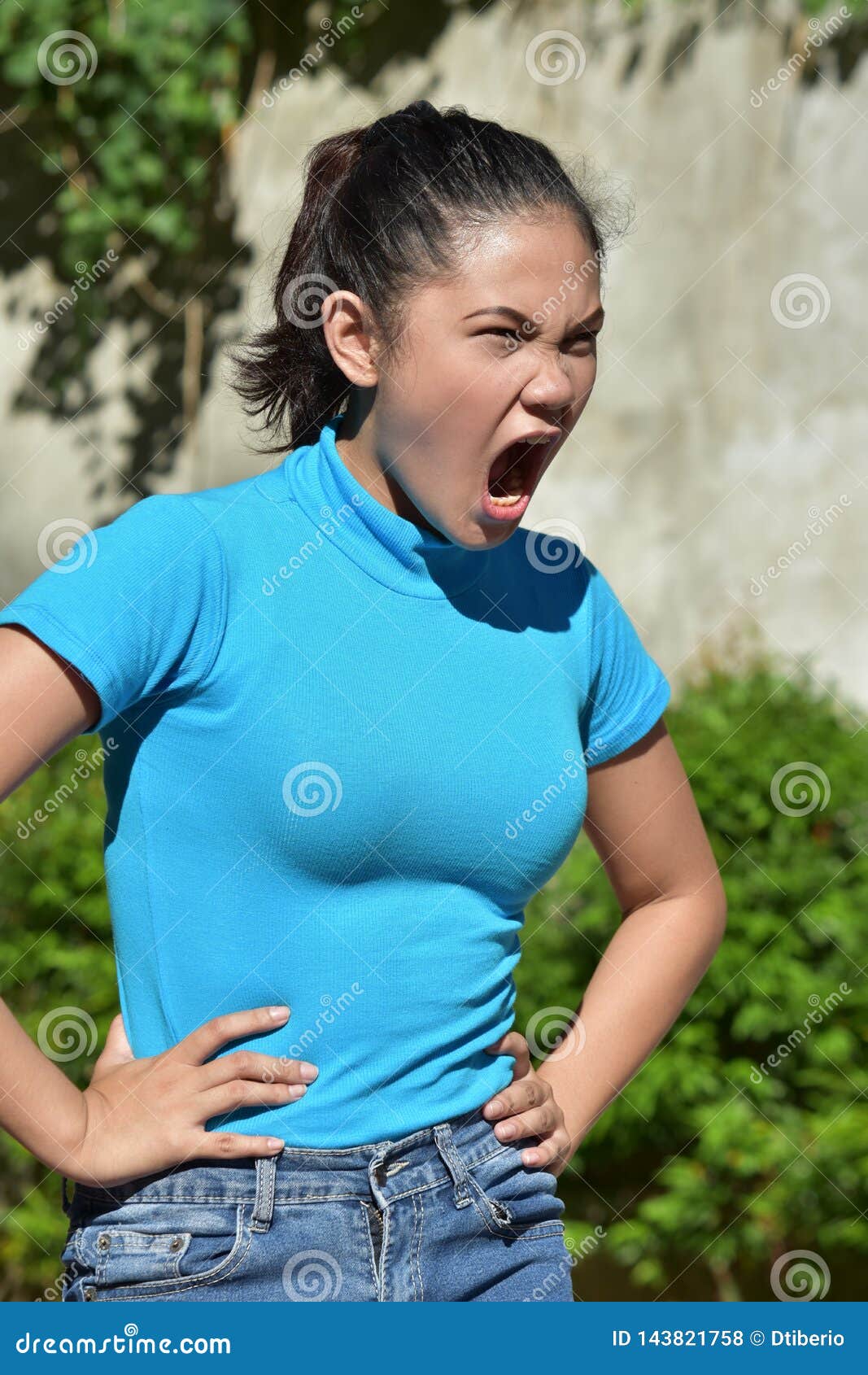 An Angry Female Woman stock photo. Image of emotion - 143821758