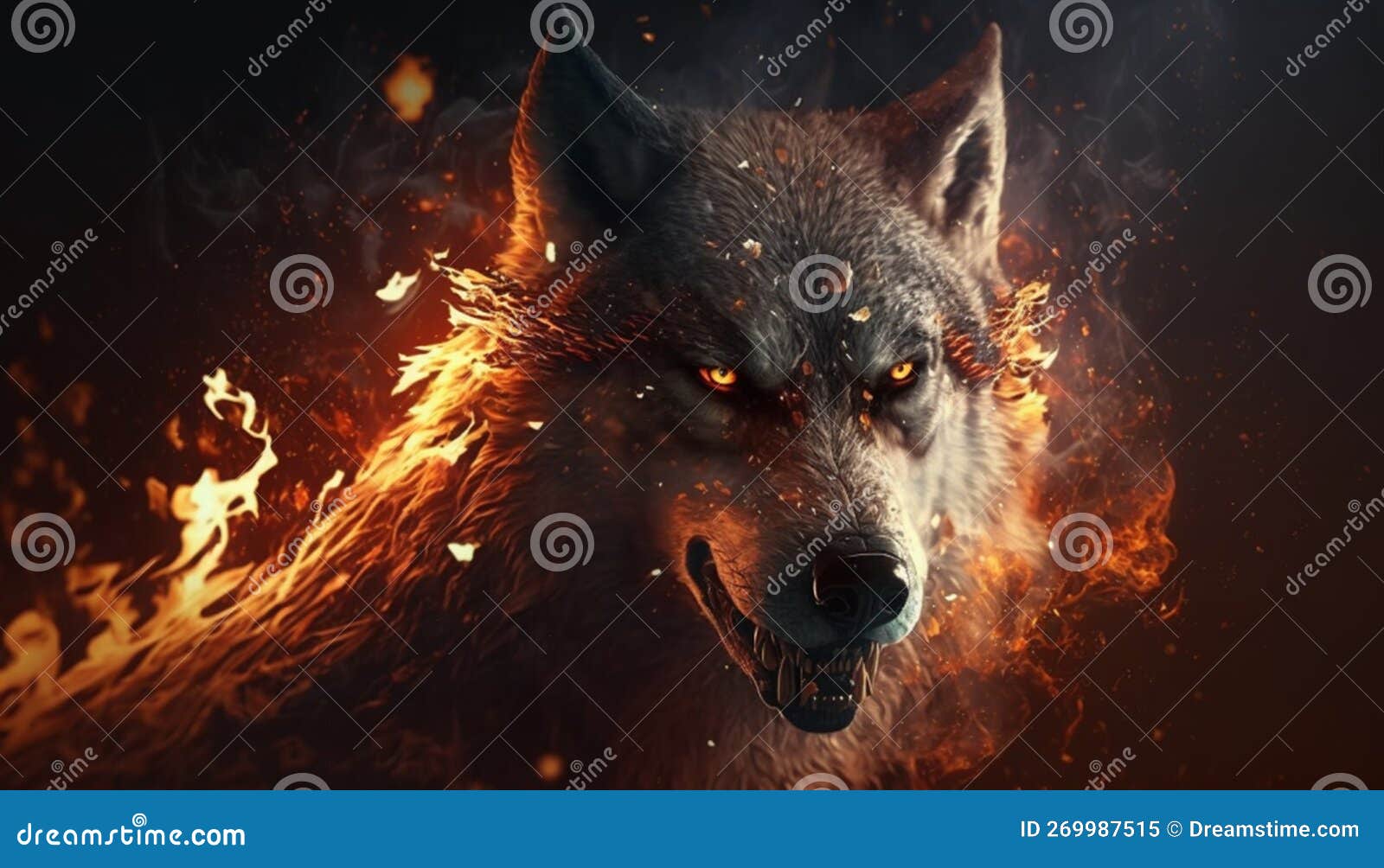 Fire Wolf Wallpapers