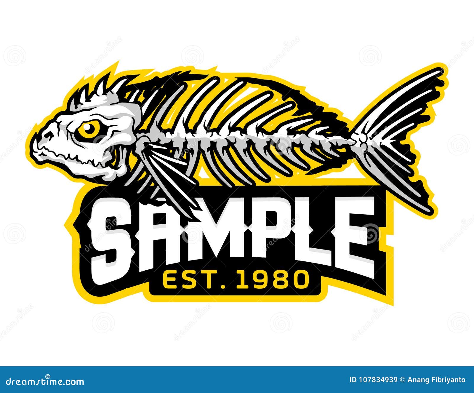 Angry Fish Bones Cartoon Mascot In Illustration | CartoonDealer.com ... Angry Fish Bones Cartoon Mascot In Illustration | CartoonDealer.com ...