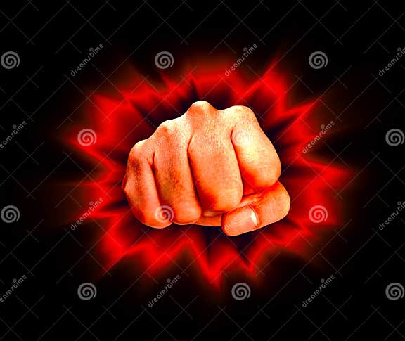 Angry Fist stock illustration. Illustration of anger - 14186420