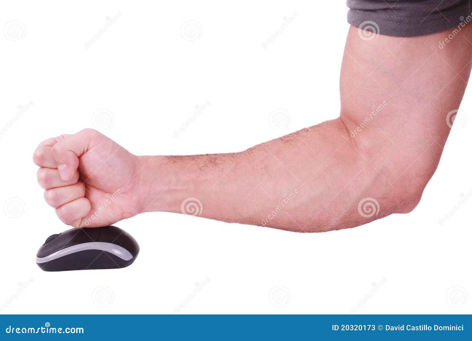 Angry Fist Hitting Mouse stock image. Image of computer - 20320173