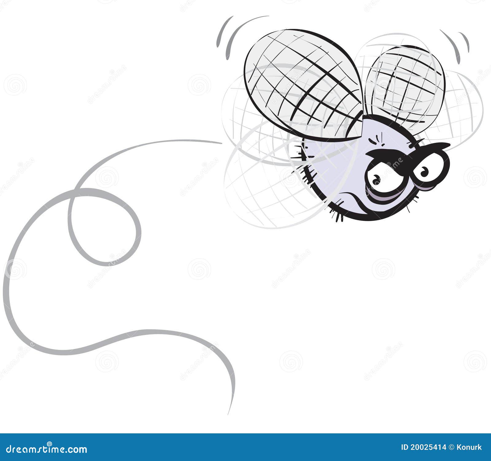 Angry fly stock vector. Illustration of cartoon, pest - 20025414