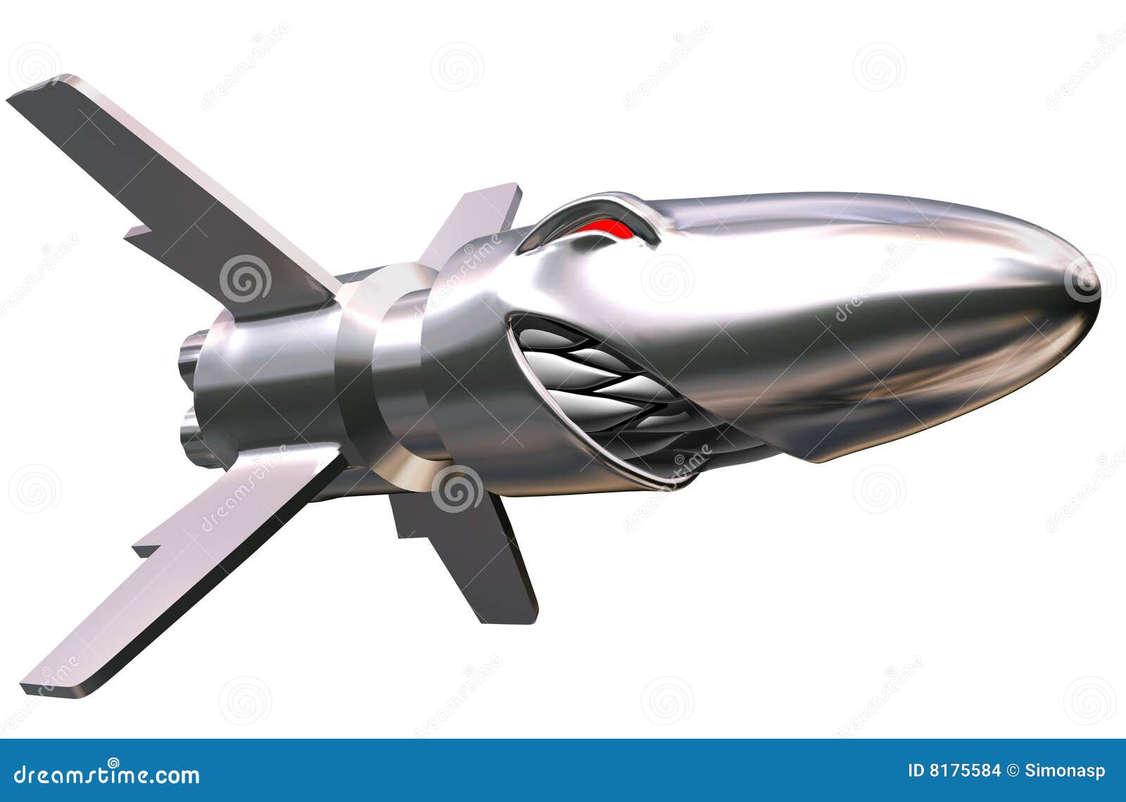 Angry Rocket Cartoon Royalty-Free Illustration | CartoonDealer.com ...