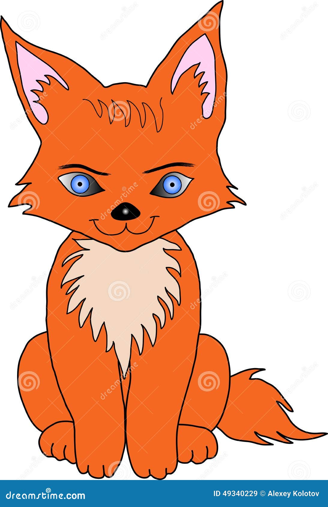 Angry foxes. stock vector. Illustration of eyes, clipart - 49340229