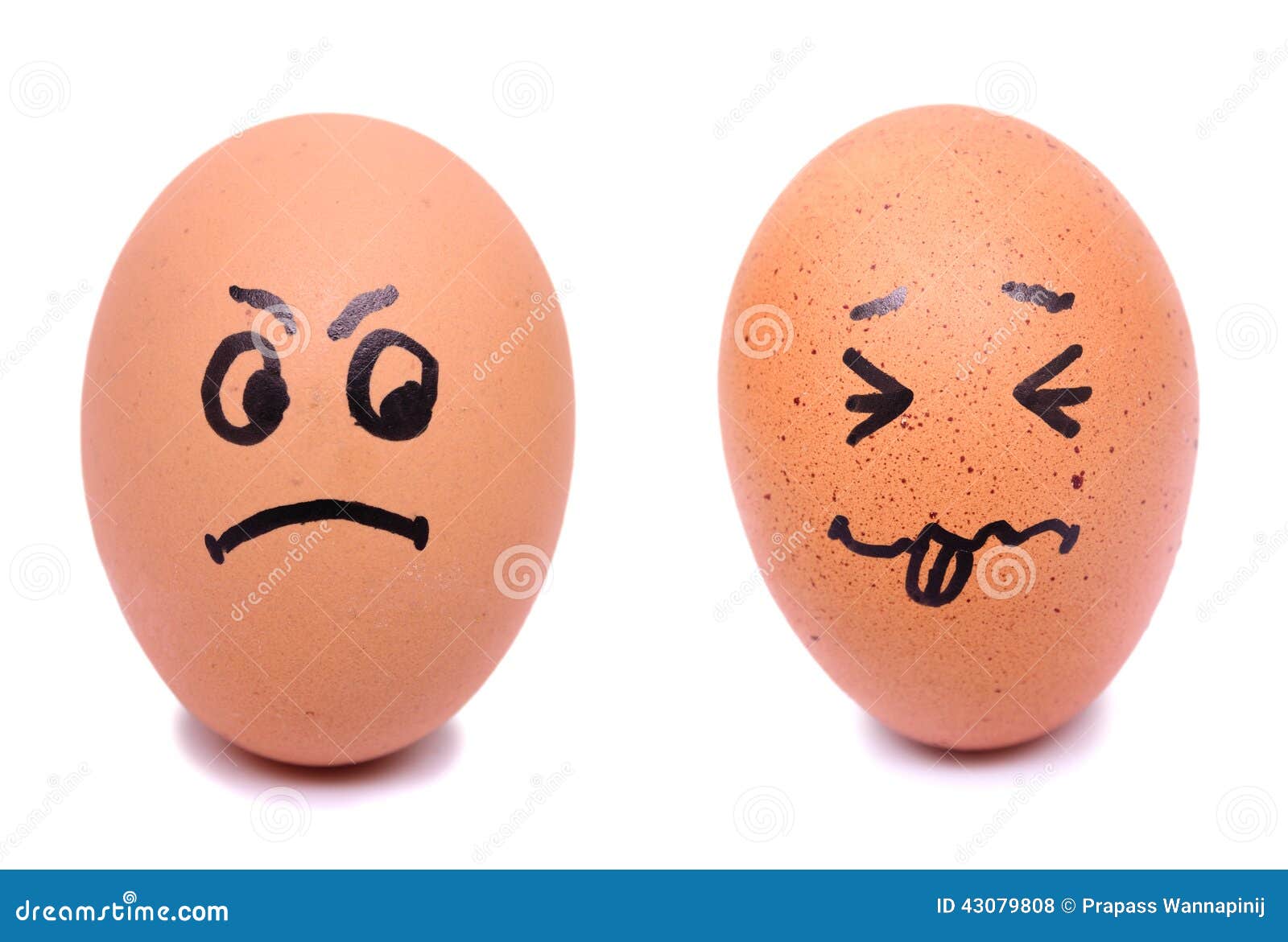 Angry and Frightened Face Eggs Stock Photo - Image of fresh, fear: 43079808