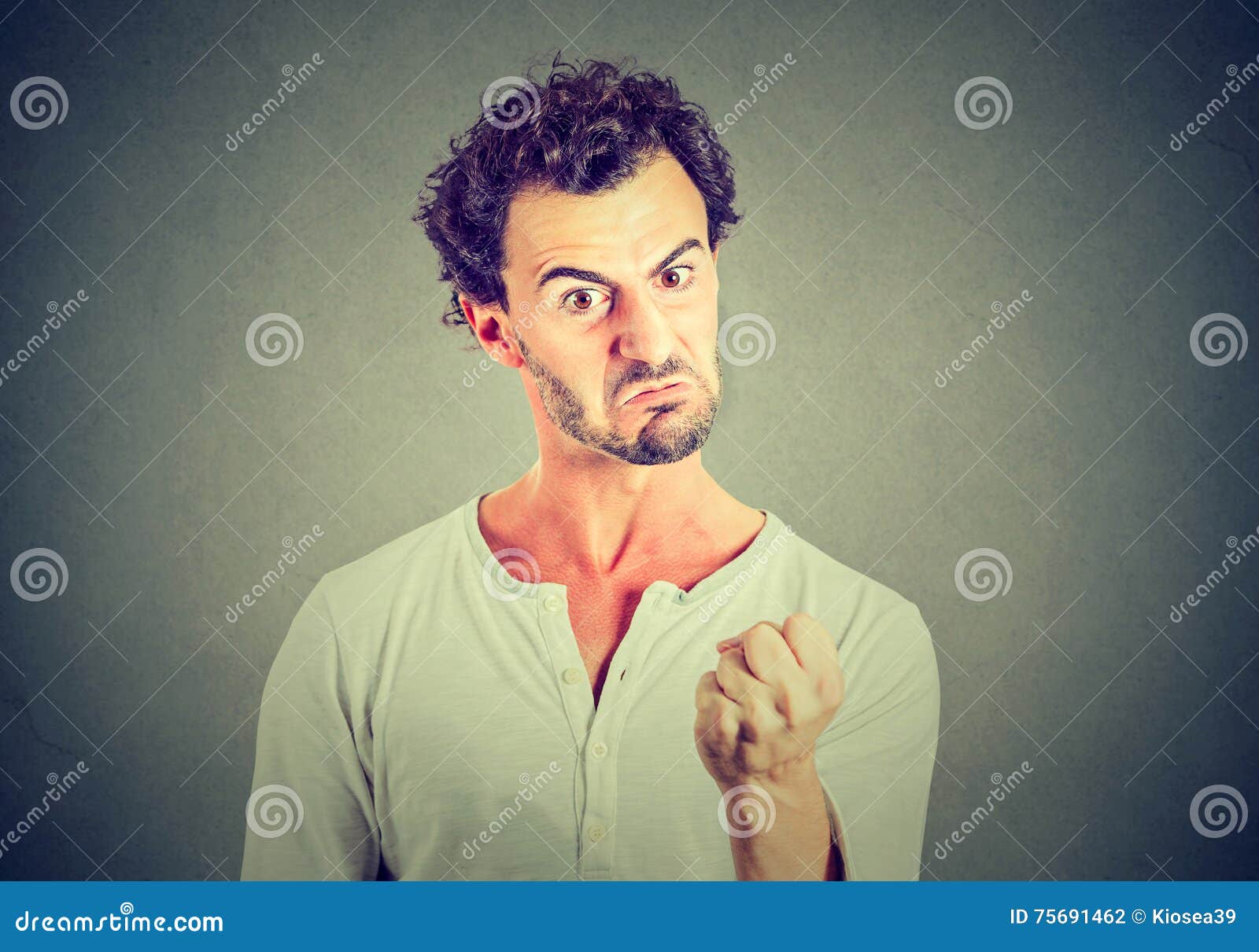 Angry Frustrated Funny Looking Man Stock Photo - Image of frustrated ...