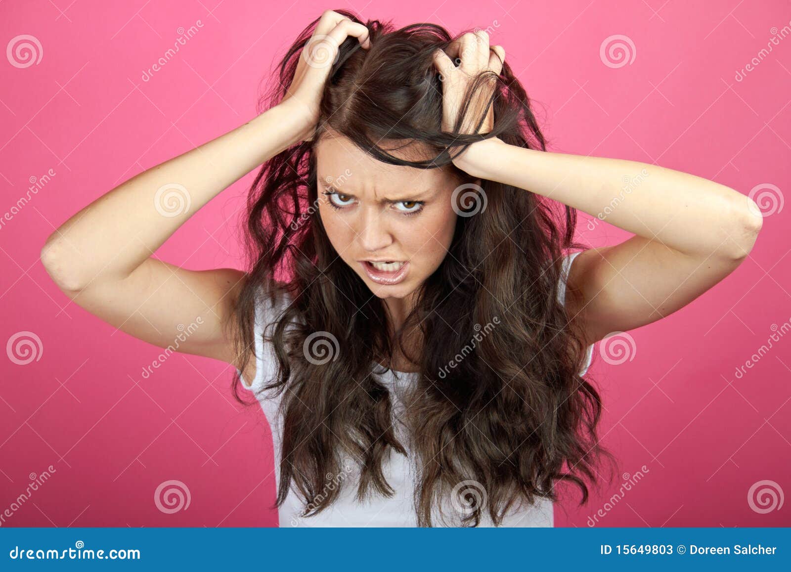Angry frustrated woman stock image. Image of fresh, beauty - 15649803