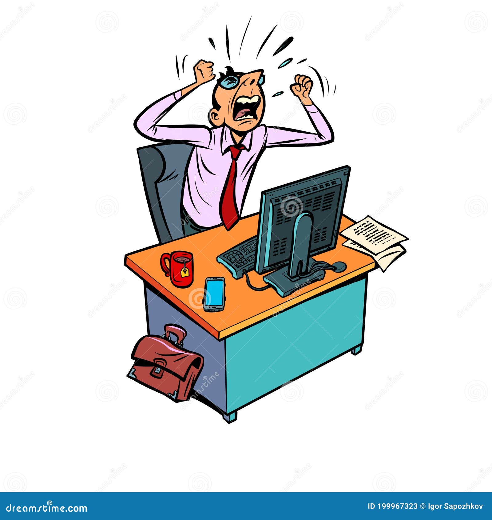 Angry Furious Boss Characters Scolding And Rebuking Incompetent Female ... Angry Furious Boss Characters Scolding And Rebuking Incompetent Female ...