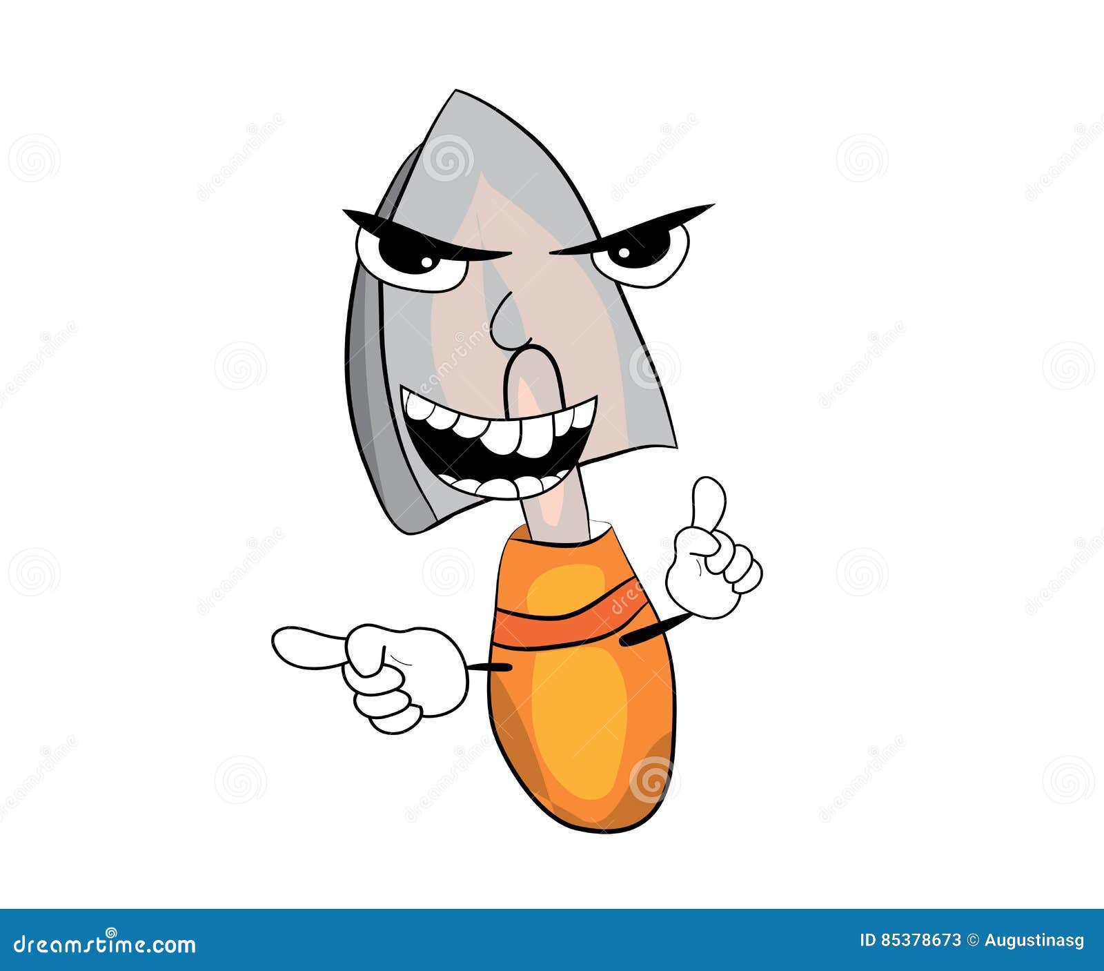 Angry Gardening Tool Cartoon Stock Illustration - Illustration of angry ...