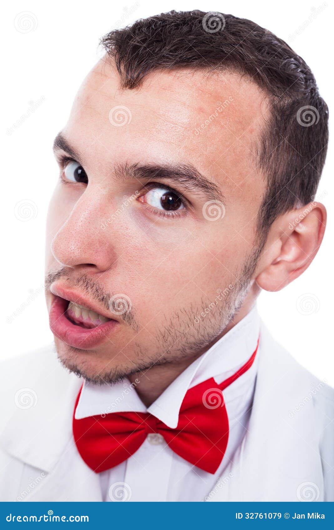 Angry geek man face stock image. Image of doctor, adult - 32761079