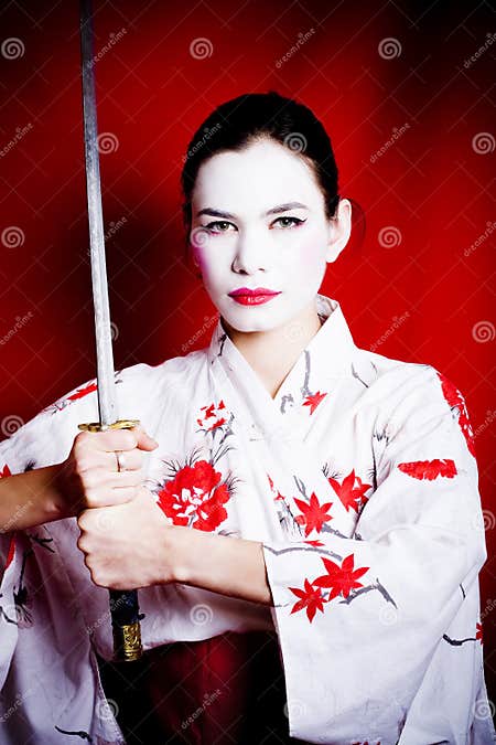Angry Geisha stock photo. Image of anger, cute, beautiful - 6937438