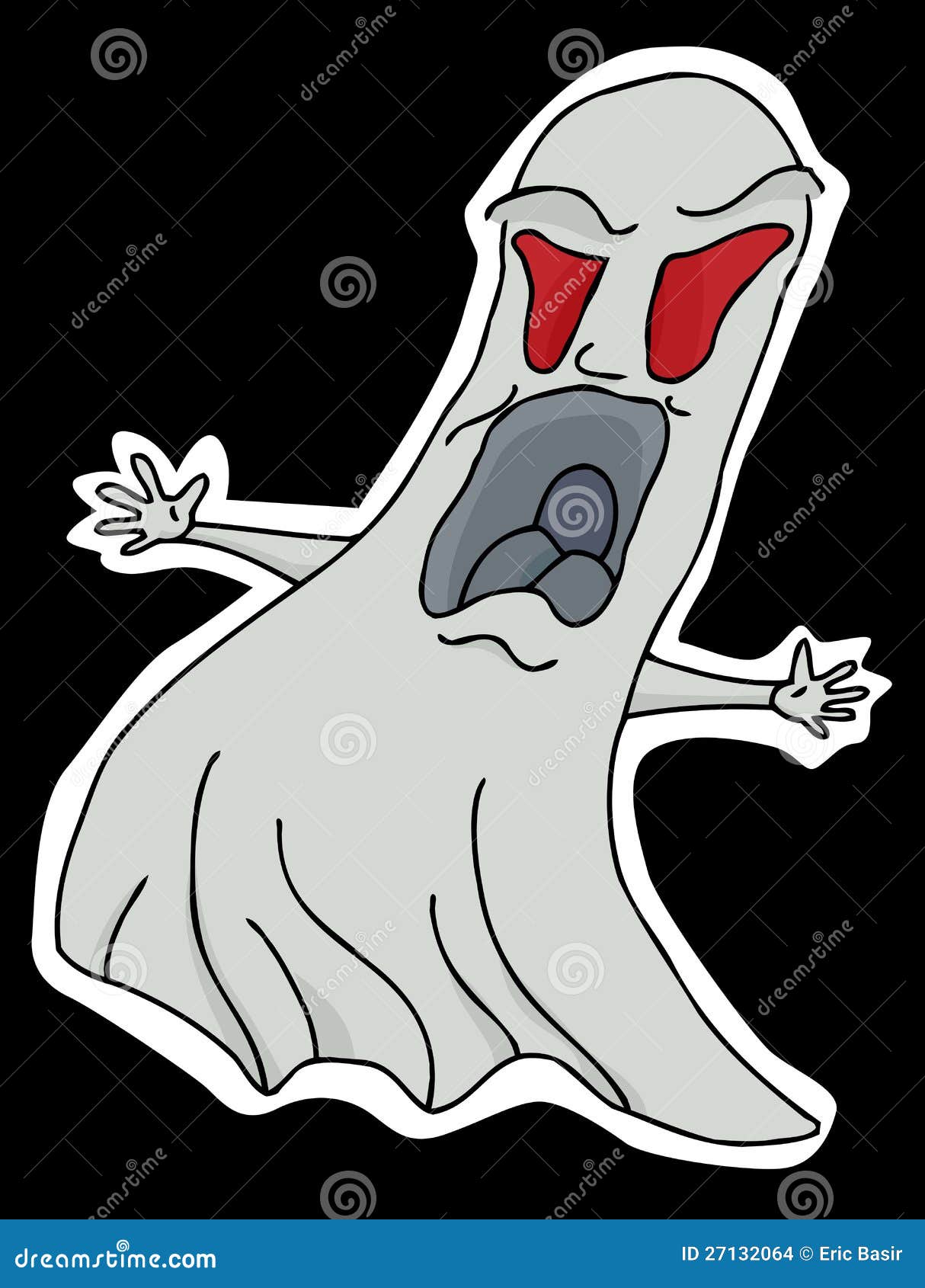 Angry Ghost stock vector. Illustration of tantrum, isolated - 27132064