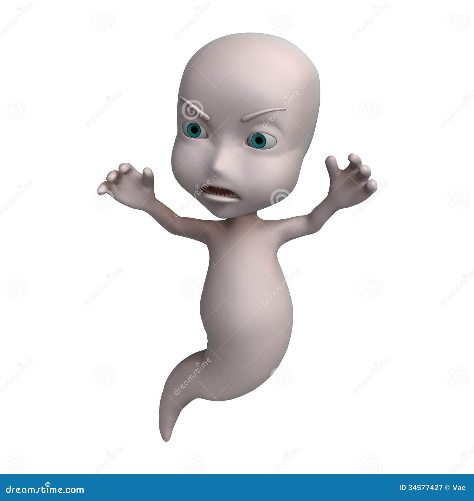 Angry Ghost Royalty-Free Stock Photo | CartoonDealer.com #34577427