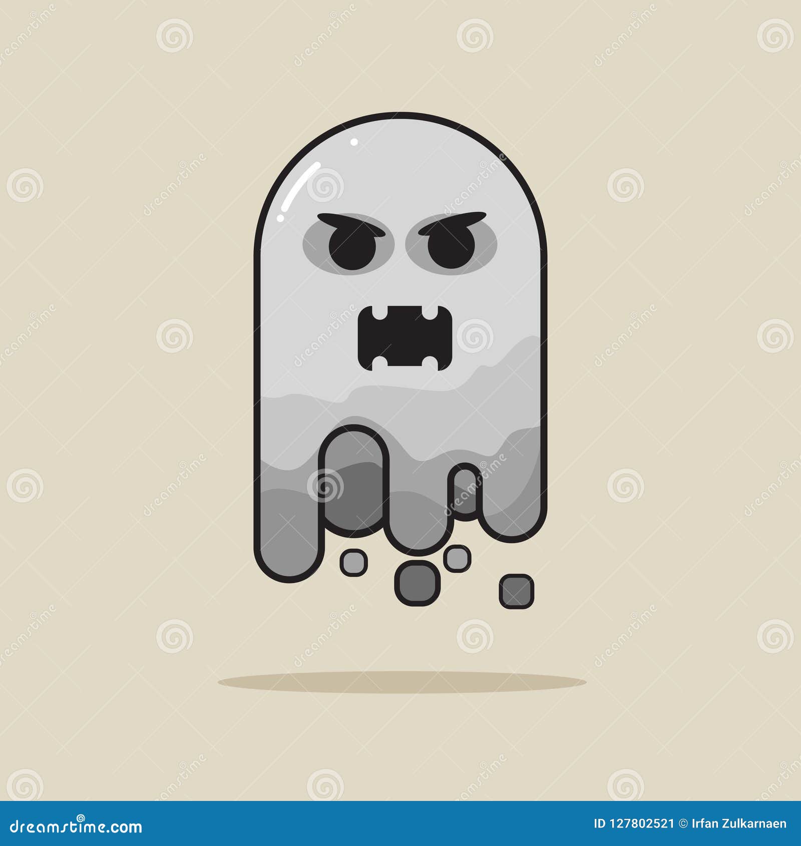 Angry Ghost Royalty-Free Stock Photo | CartoonDealer.com #34577427