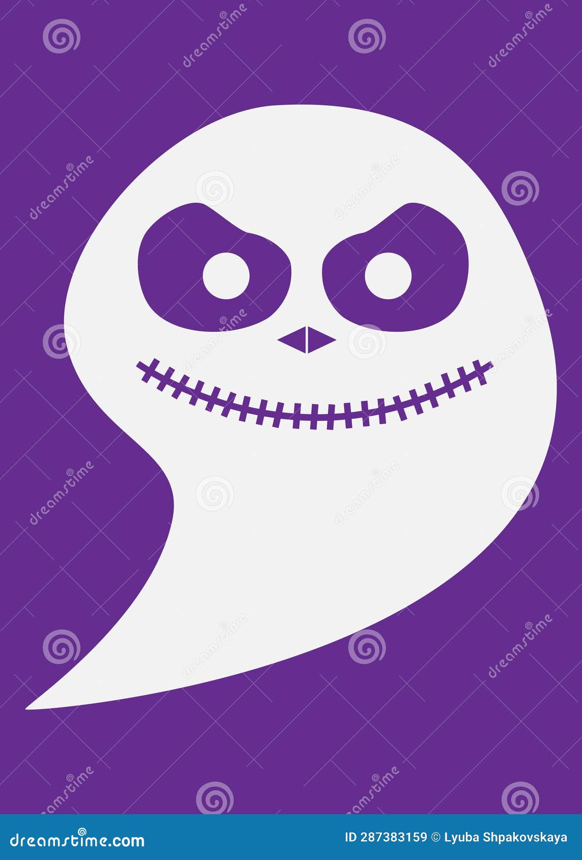 Angry Ghost Vector Illustrations for Halloween Party or Postcards Stock ...