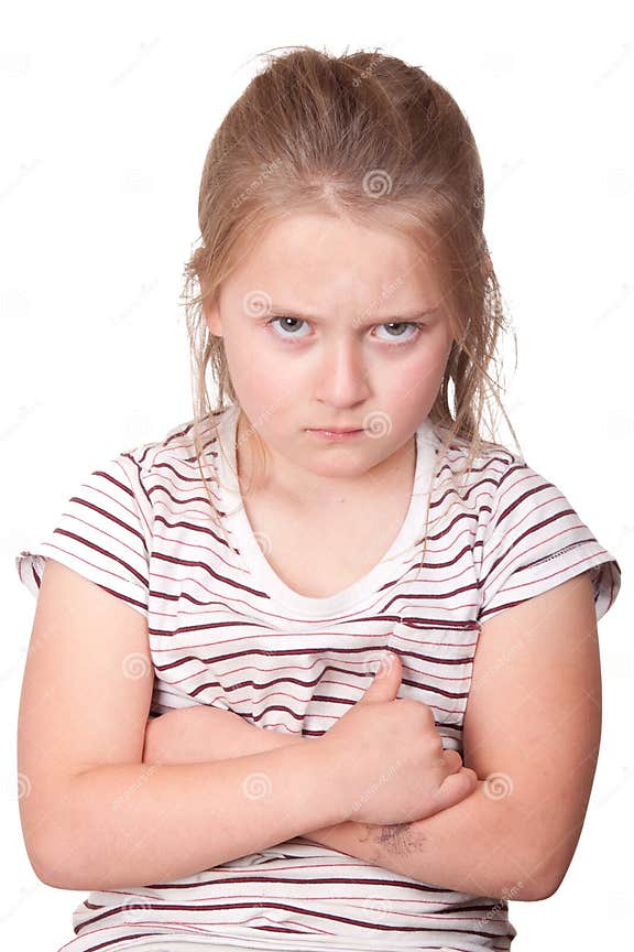Angry Girl stock photo. Image of color, lovely, background - 19502500