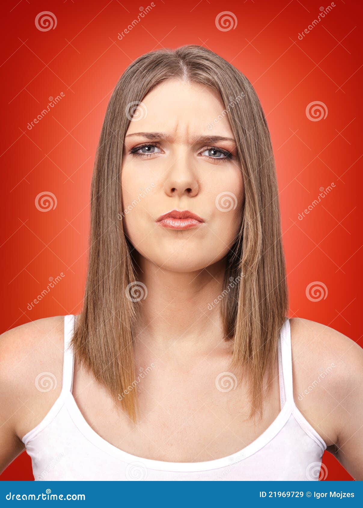 Angry girl stock image. Image of female, anger, young - 21969729