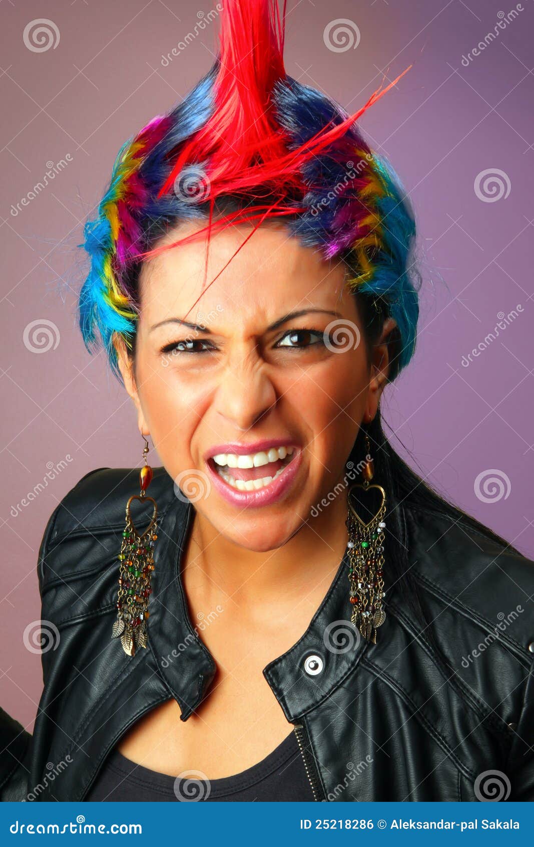 Angry girl stock photo. Image of attractive, eccentric - 25218286