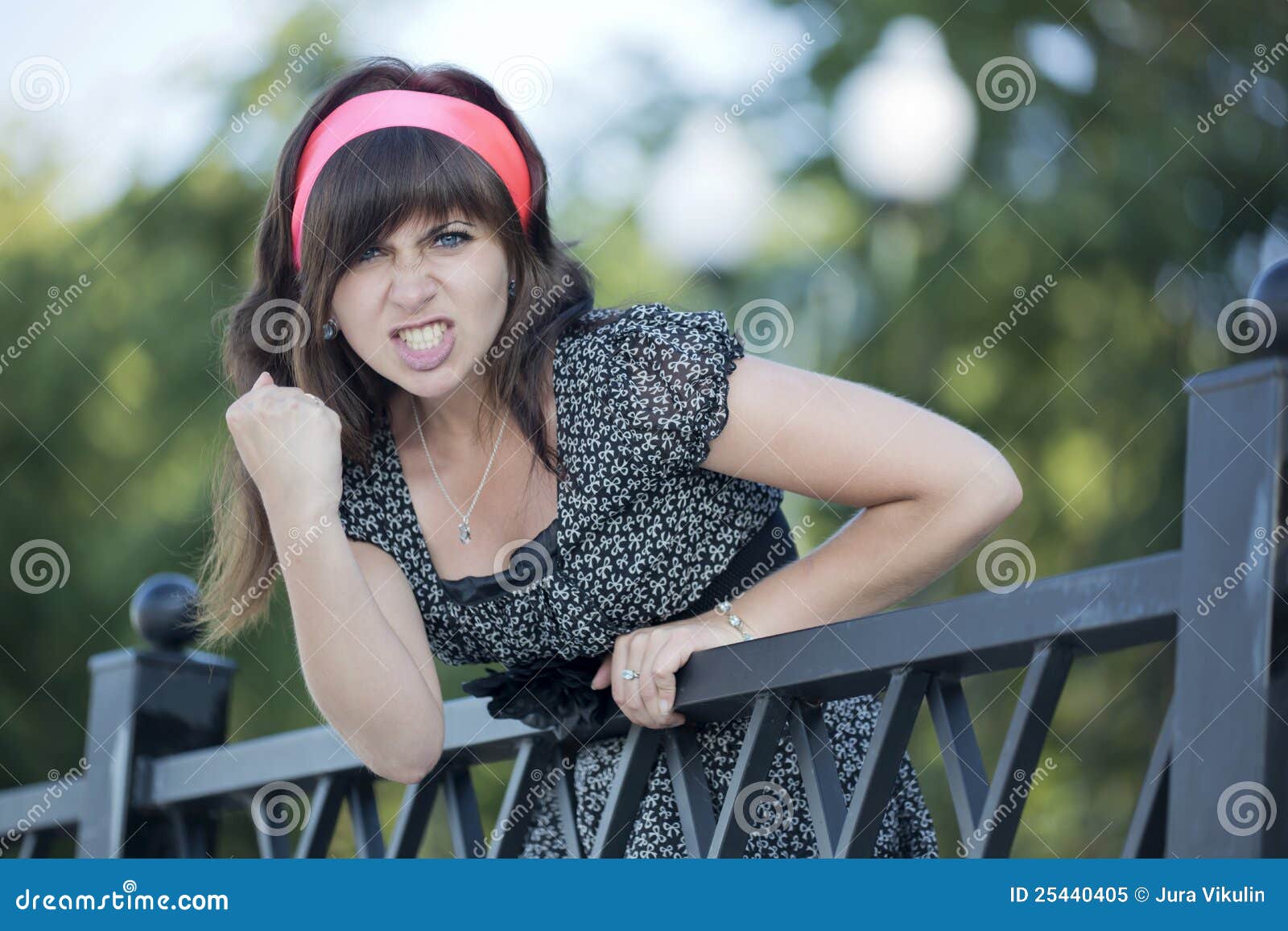 The angry girl stock image. Image of pensive, fist, caucasian - 25440405