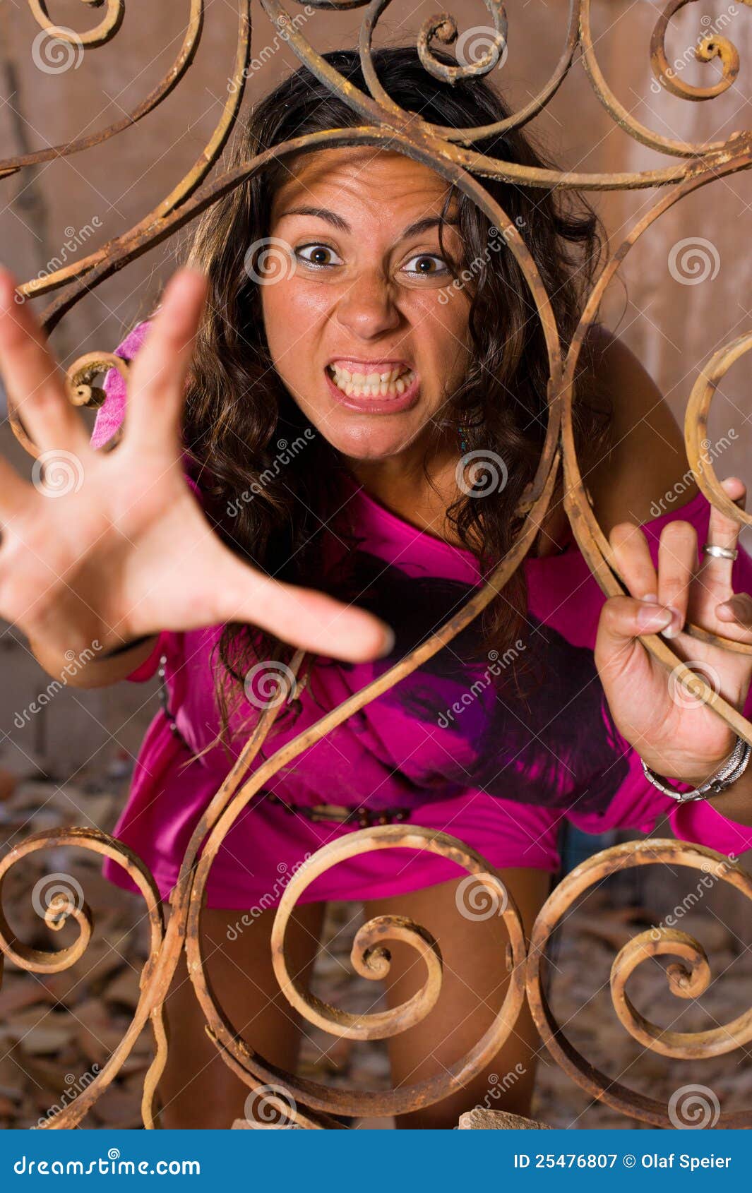 Angry girl stock image. Image of furious, indoors, reach - 25476807