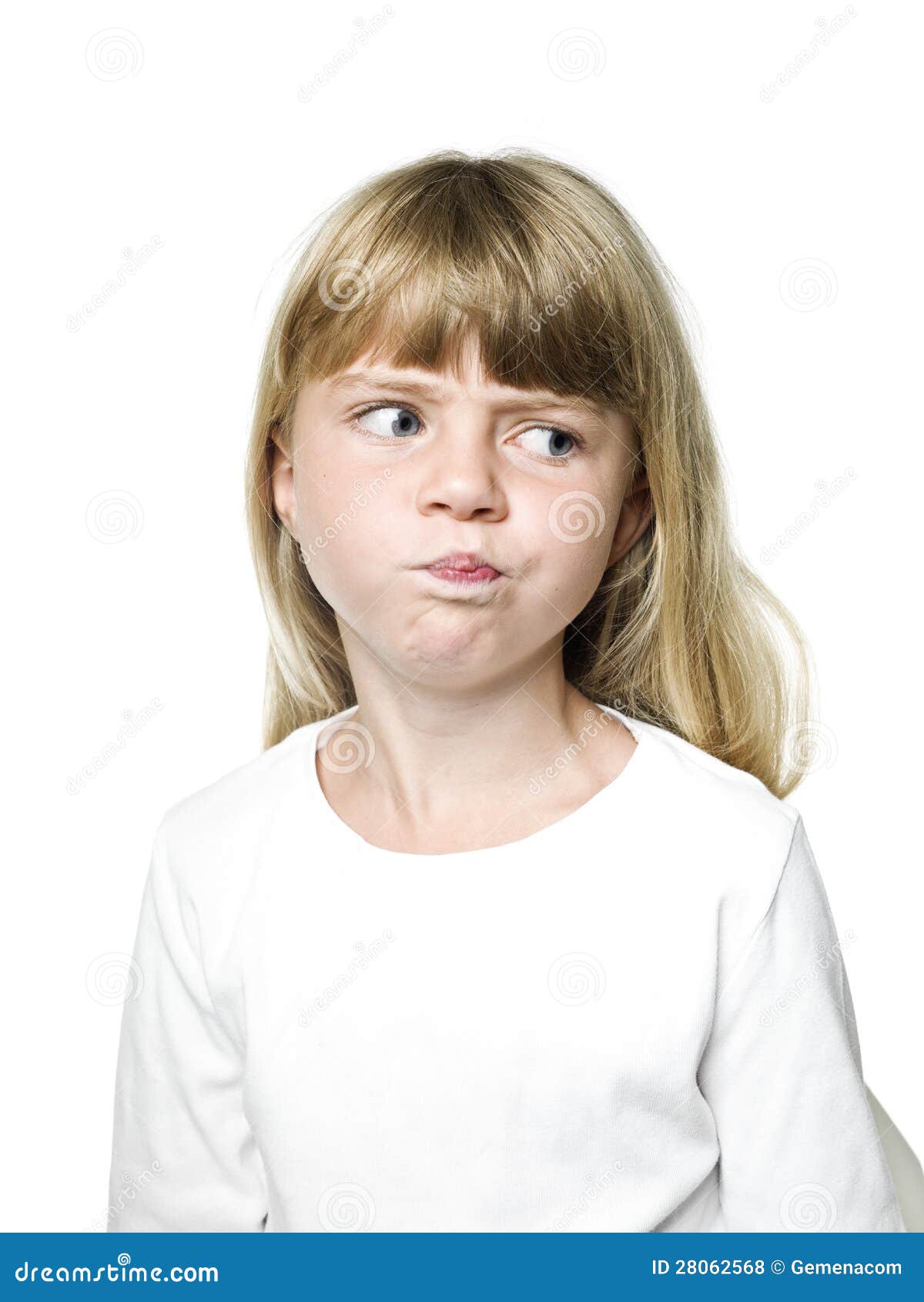 Angry Girl stock photo. Image of expression, hair, human - 28062568