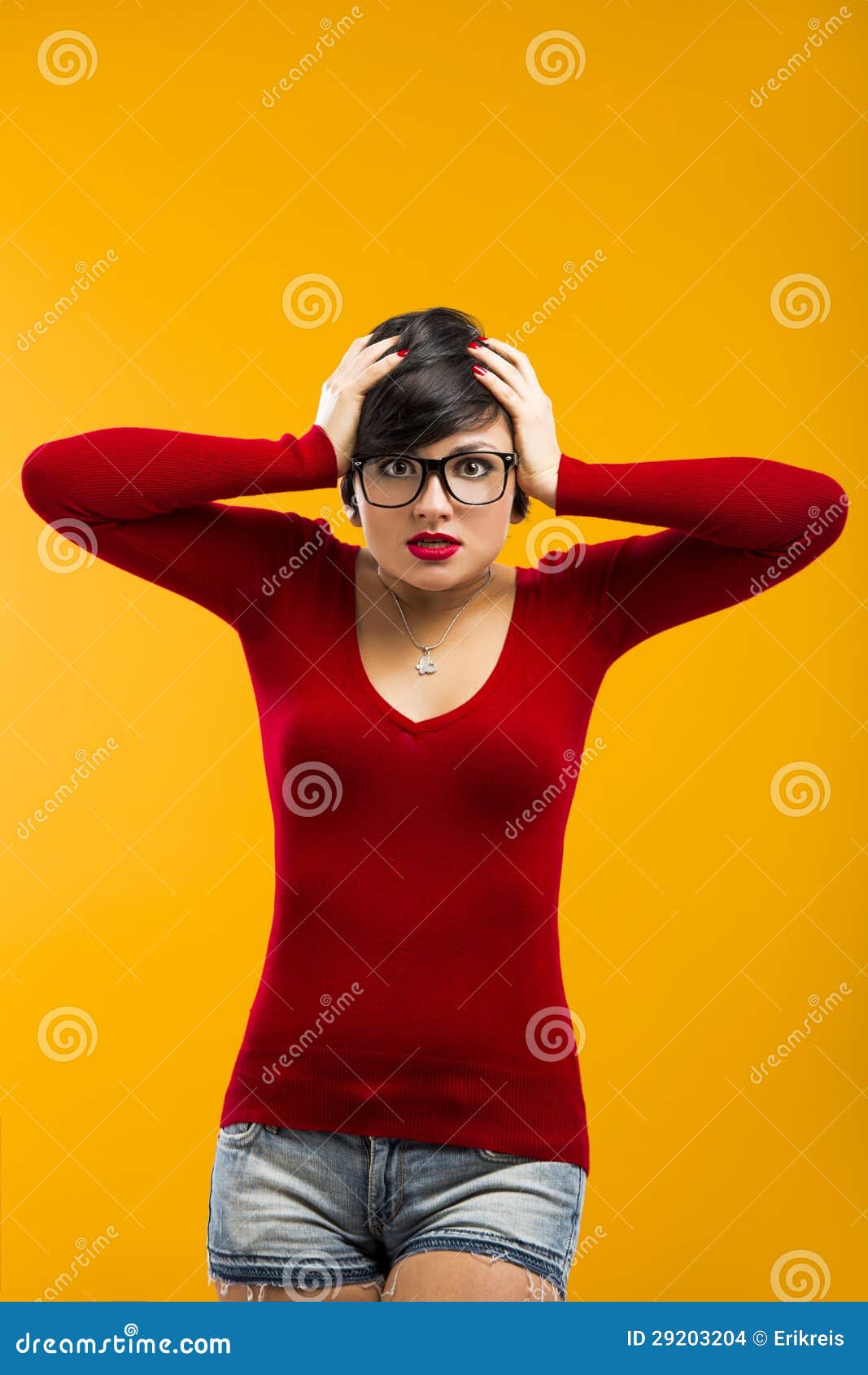 Angry Girl stock photo. Image of head, isolated, girl - 29203204