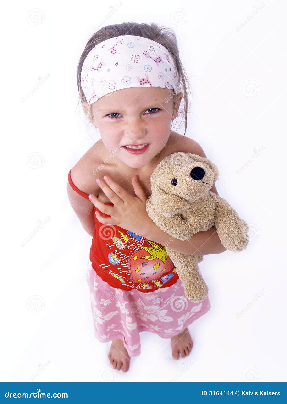 Angry girl stock photo. Image of stuffed, asleep, model - 3164144