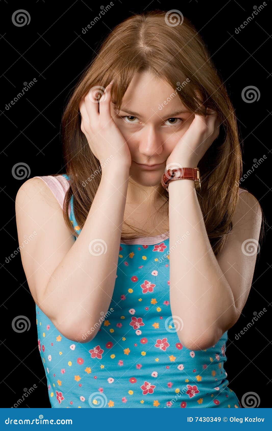 Angry girl stock image. Image of female, rage, mouth, angry - 7430349