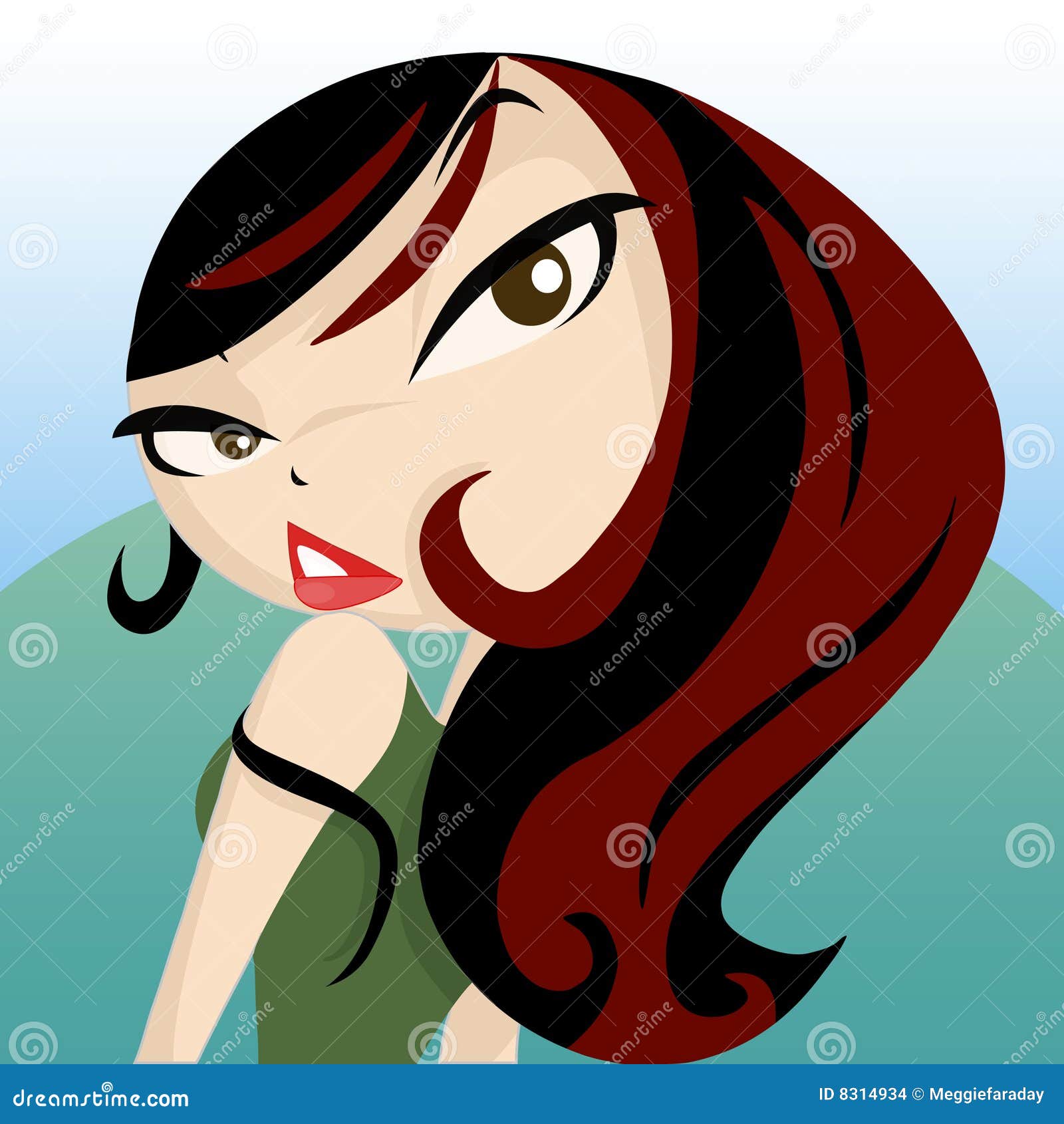 Angry Girl Cartoon | CartoonDealer.com #45747069