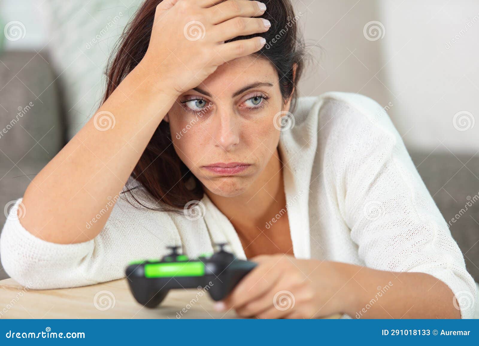 Angry Girl Playing Video Games Stock Image - Image of sisters ...