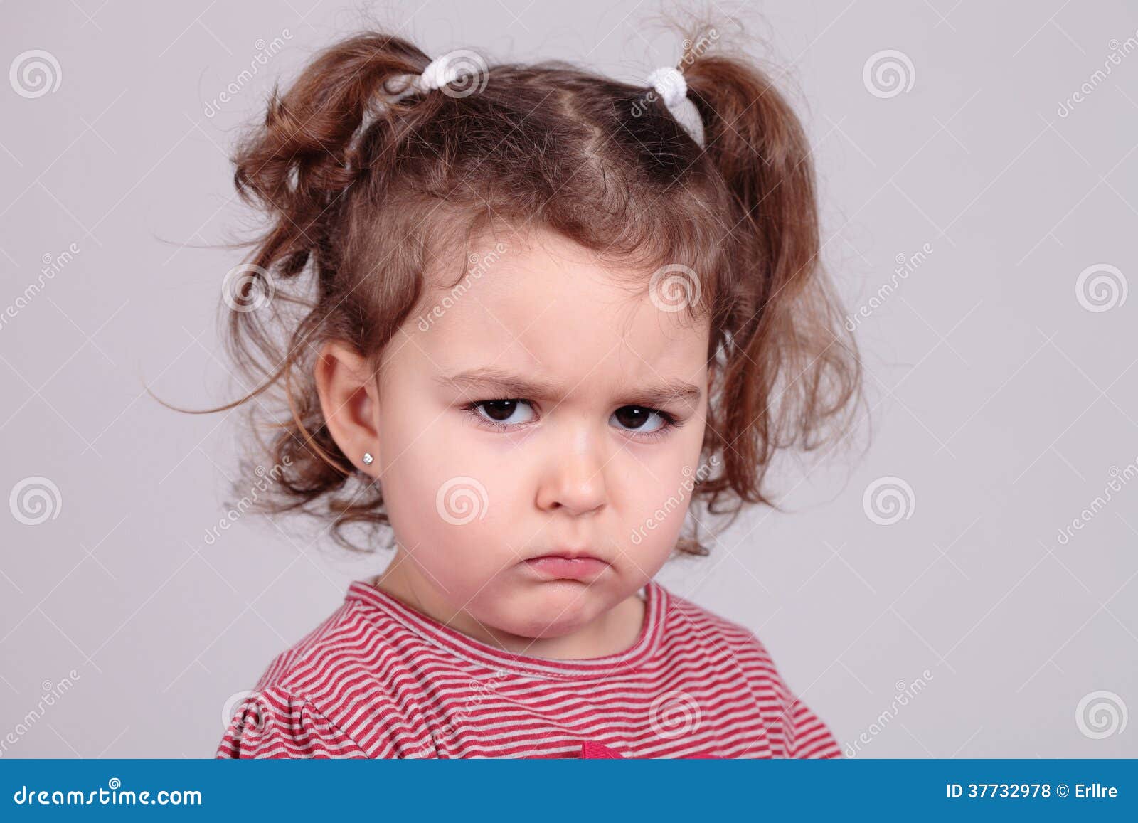 Angry girl stock photo. Image of looking, childhood, posing - 37732978