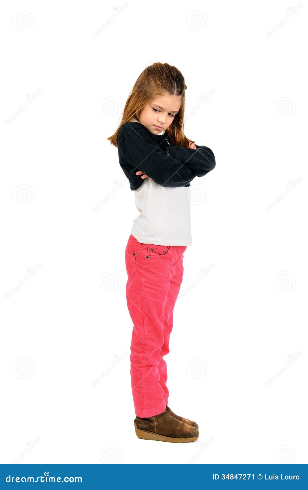 Angry girl stock image. Image of portrait, frustration - 34847271