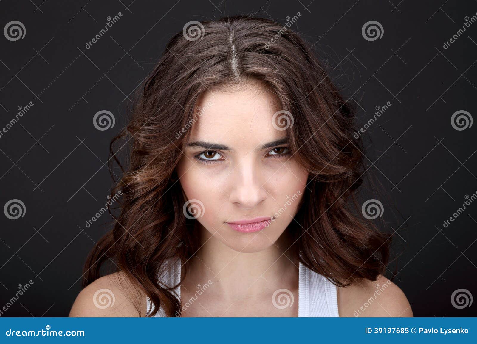 Angry girl stock image. Image of face, stress, stressed - 39197685