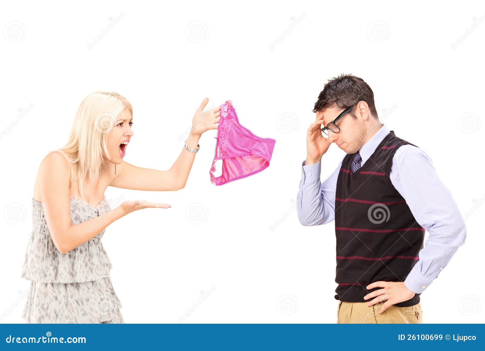 Angry Girlfriend Shouting at Her Boyfriend Stock Image - Image of girl ...